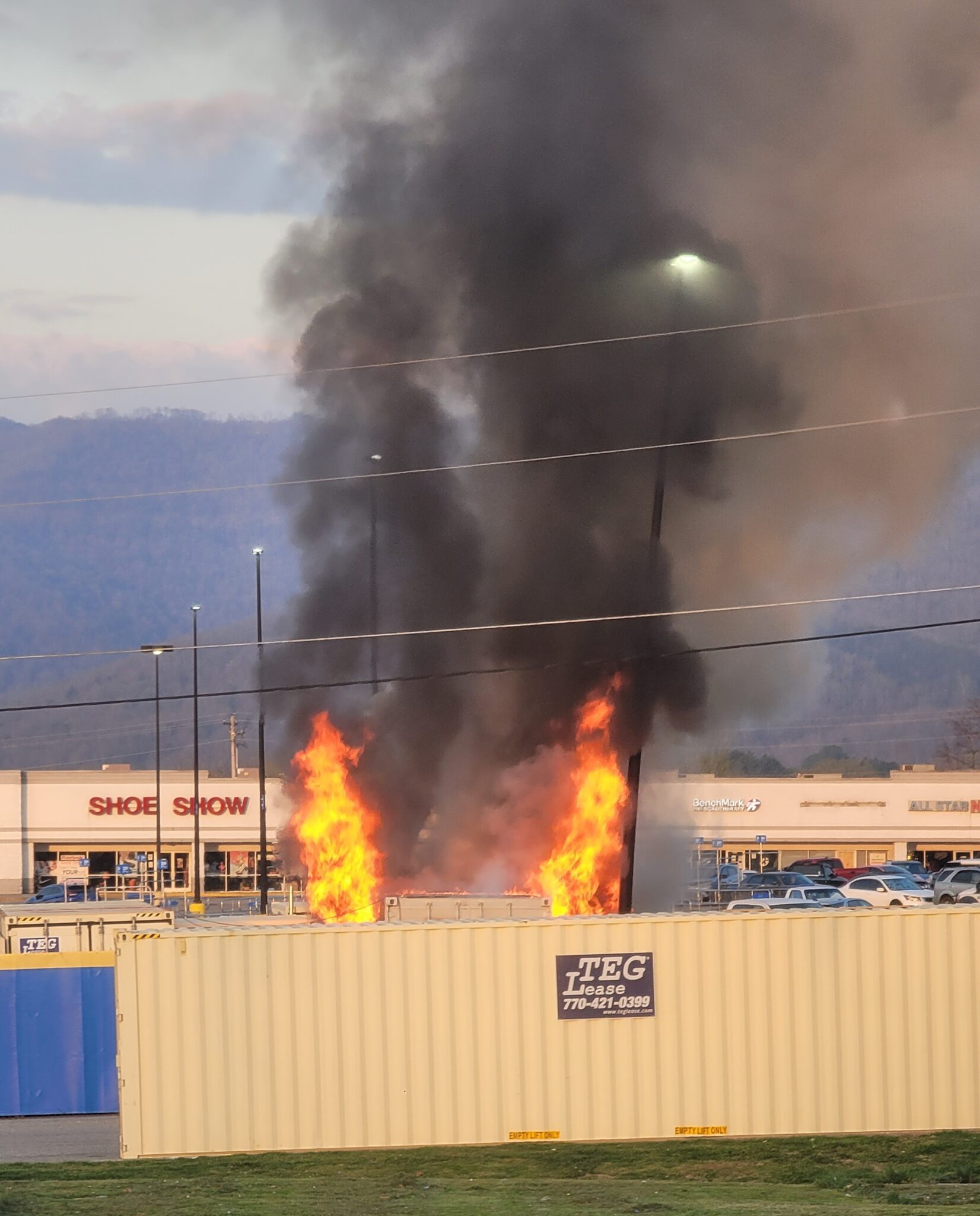 Fire on Walmart property Friday morning - WLAF