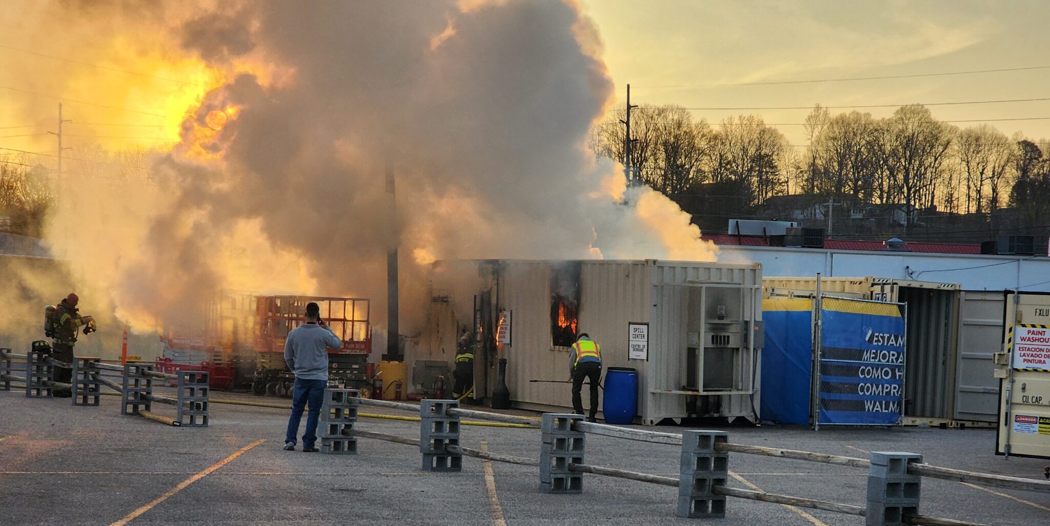 Fire on Walmart property Friday morning – WLAF