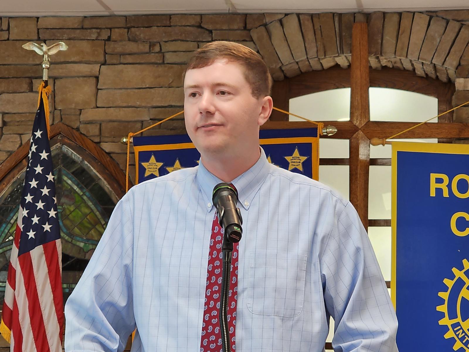 Colonel Marvin Bolinger speaks at Rotary luncheon – WLAF