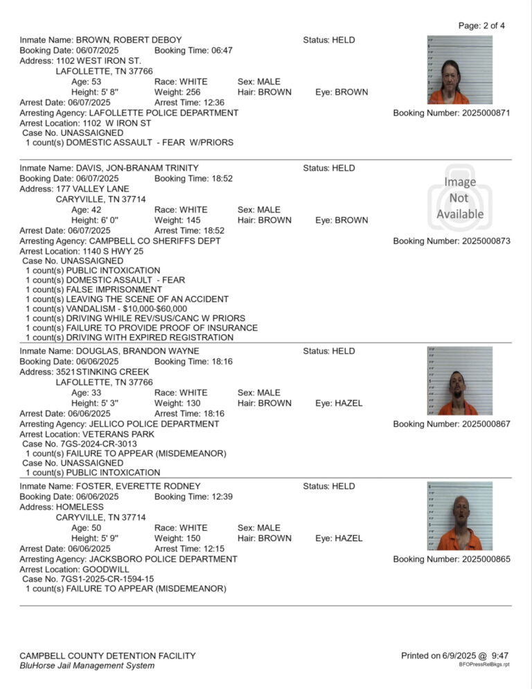 13 Names on Mon., June 9, 2025, B.C. Bonding Arrest Report – B.C ...