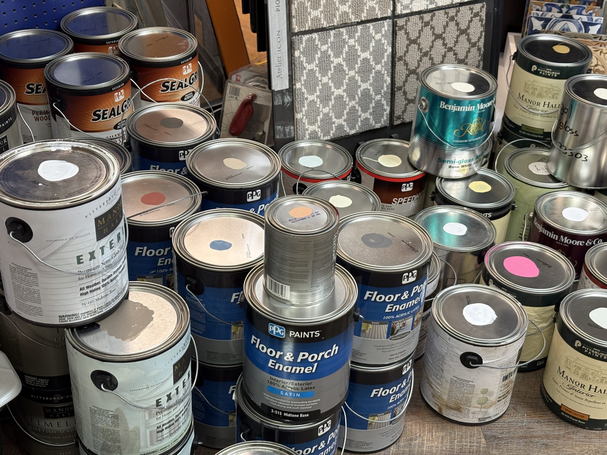 There’s a large selection of $5 a gallon paint at Lindsay’s – WLAF