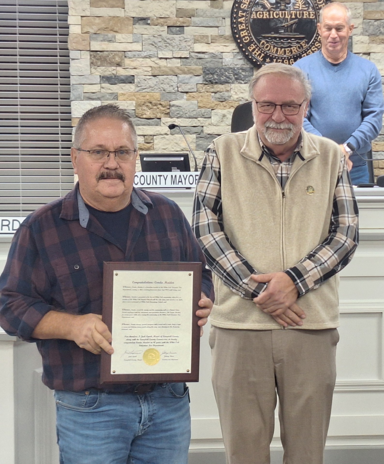 Conda Maiden recognized for 40 years on White Oak Fire Department – WLAF