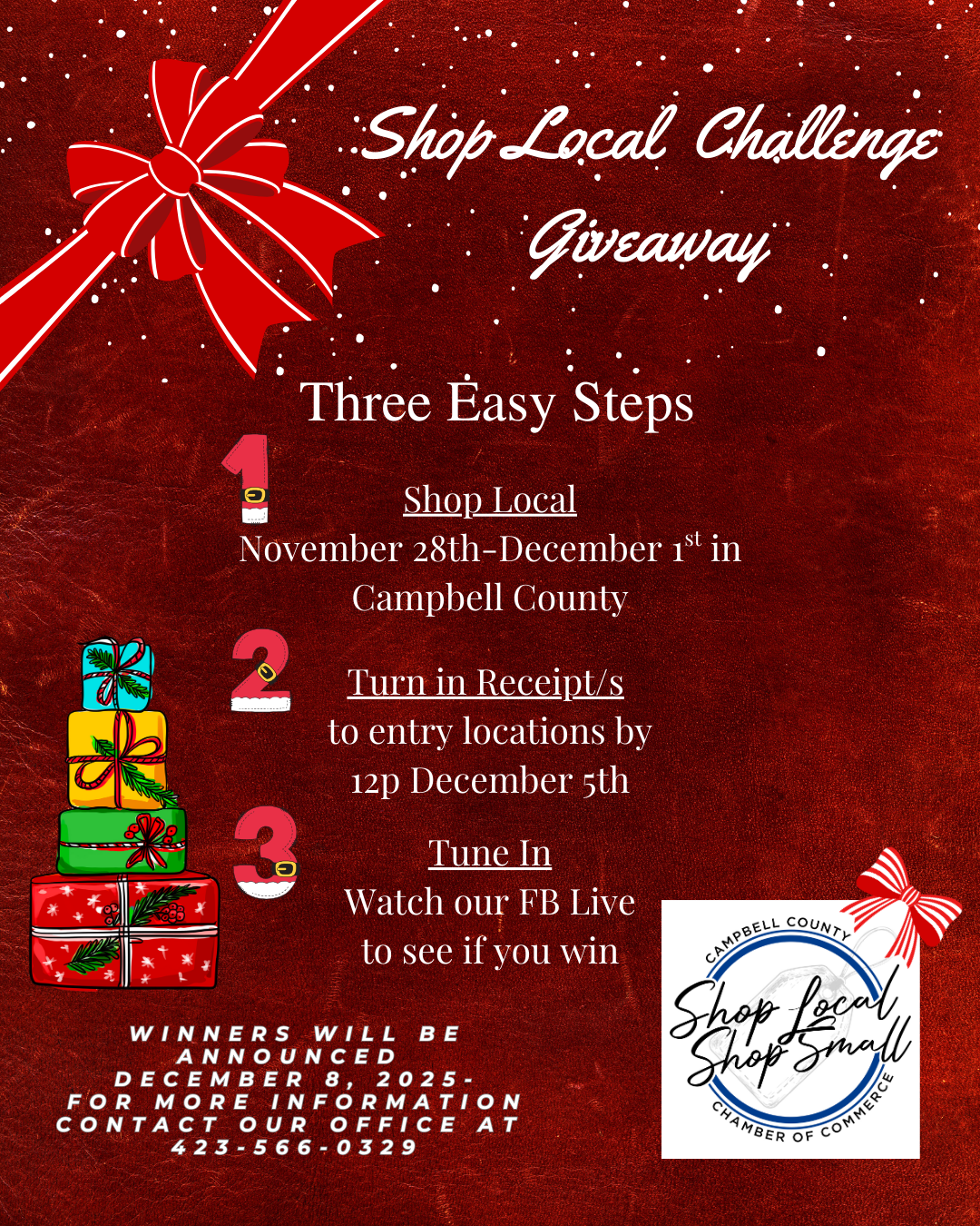 Shop Local Challenge Giveaway is in its final day today – WLAF