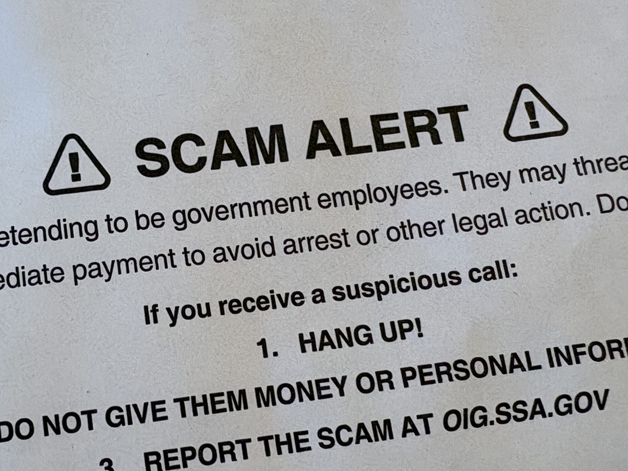 Social Security Administration warns of a scam alert – WLAF