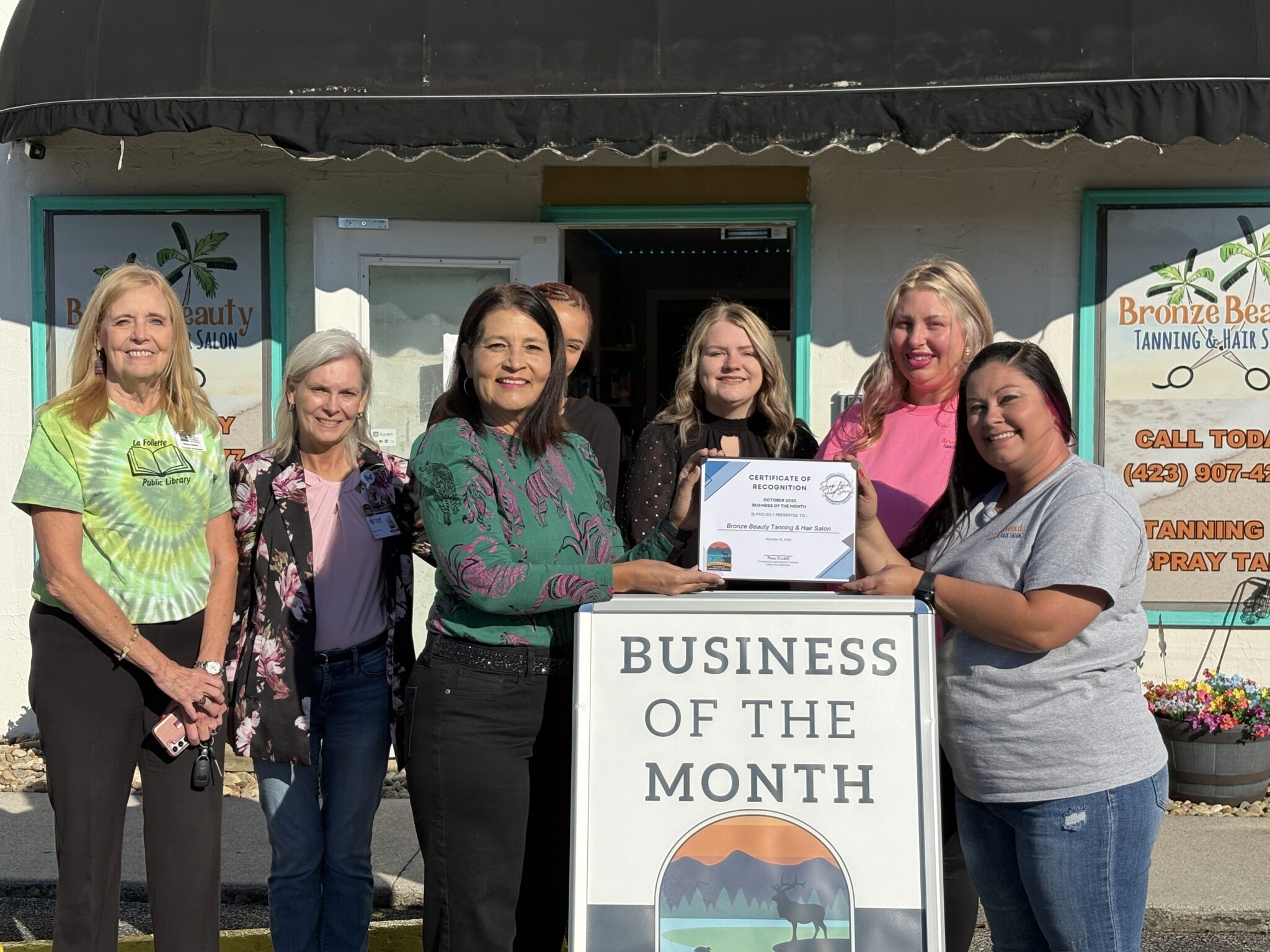 Bronze Beauty Tanning & Hair Salon “Business of the Month” - WLAF