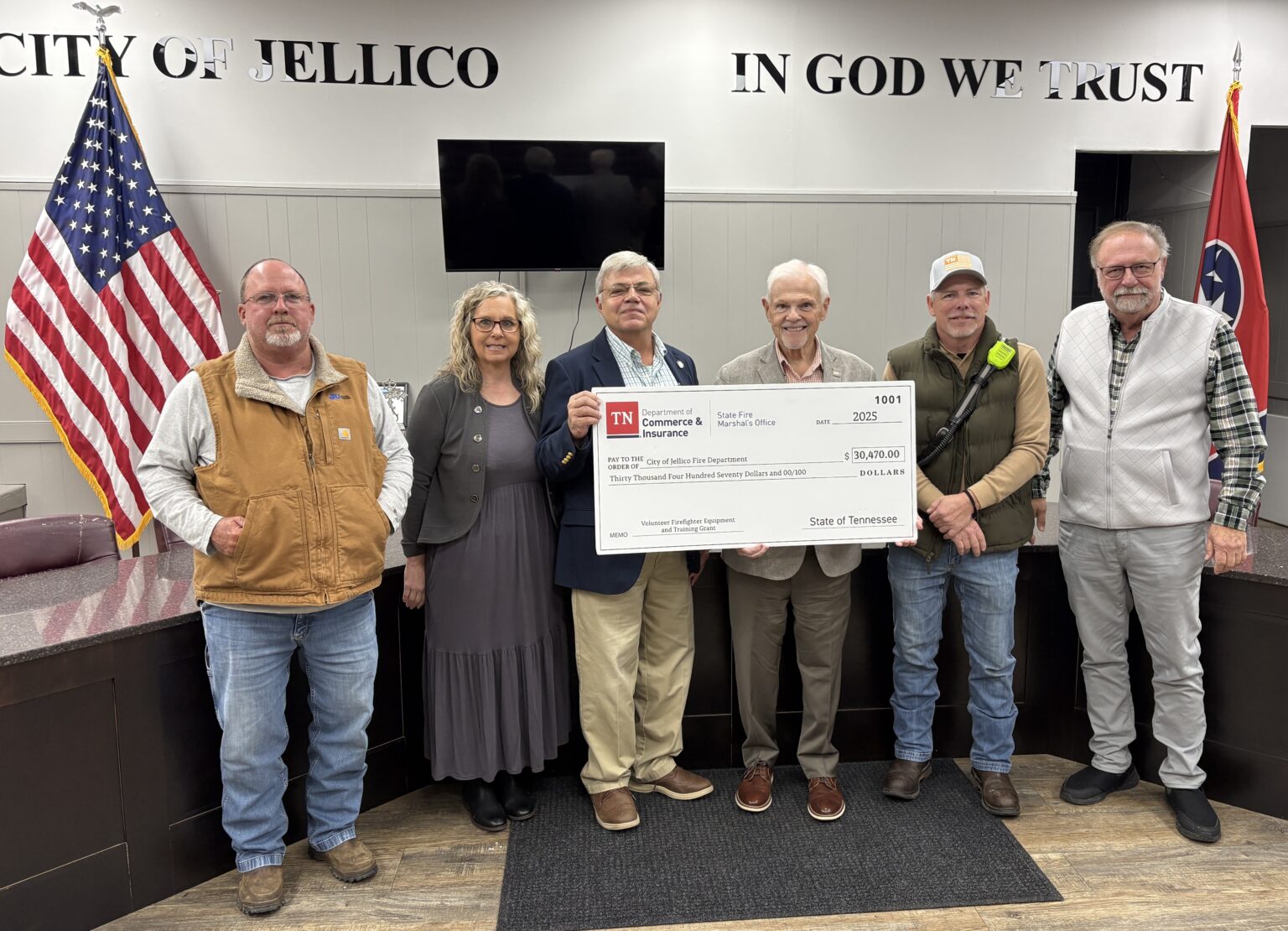 Grant dollars come to Jellico Fire Dept., Rescue Squad – WLAF